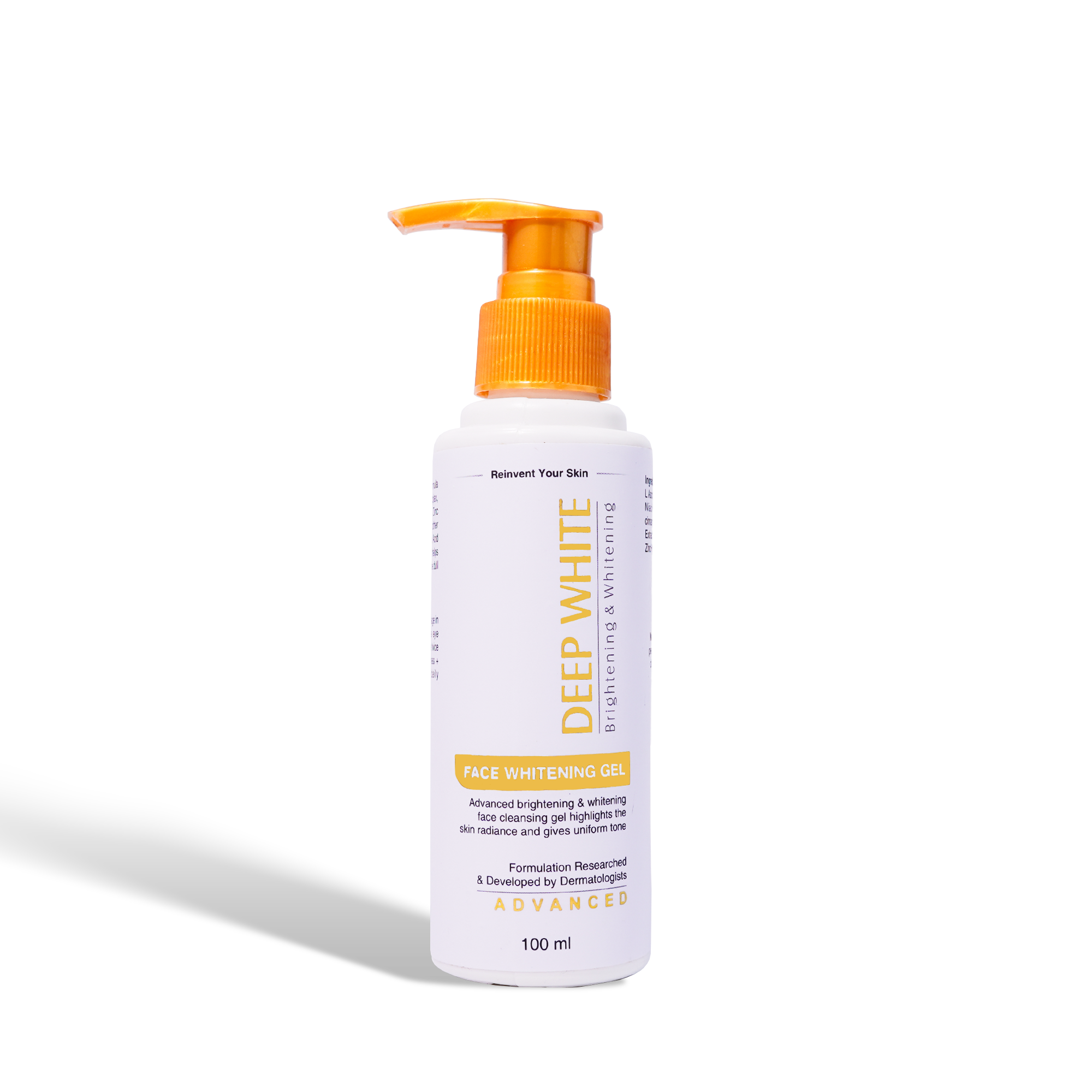Deep White Face Wash l Skin Whitening and Brightening Gel