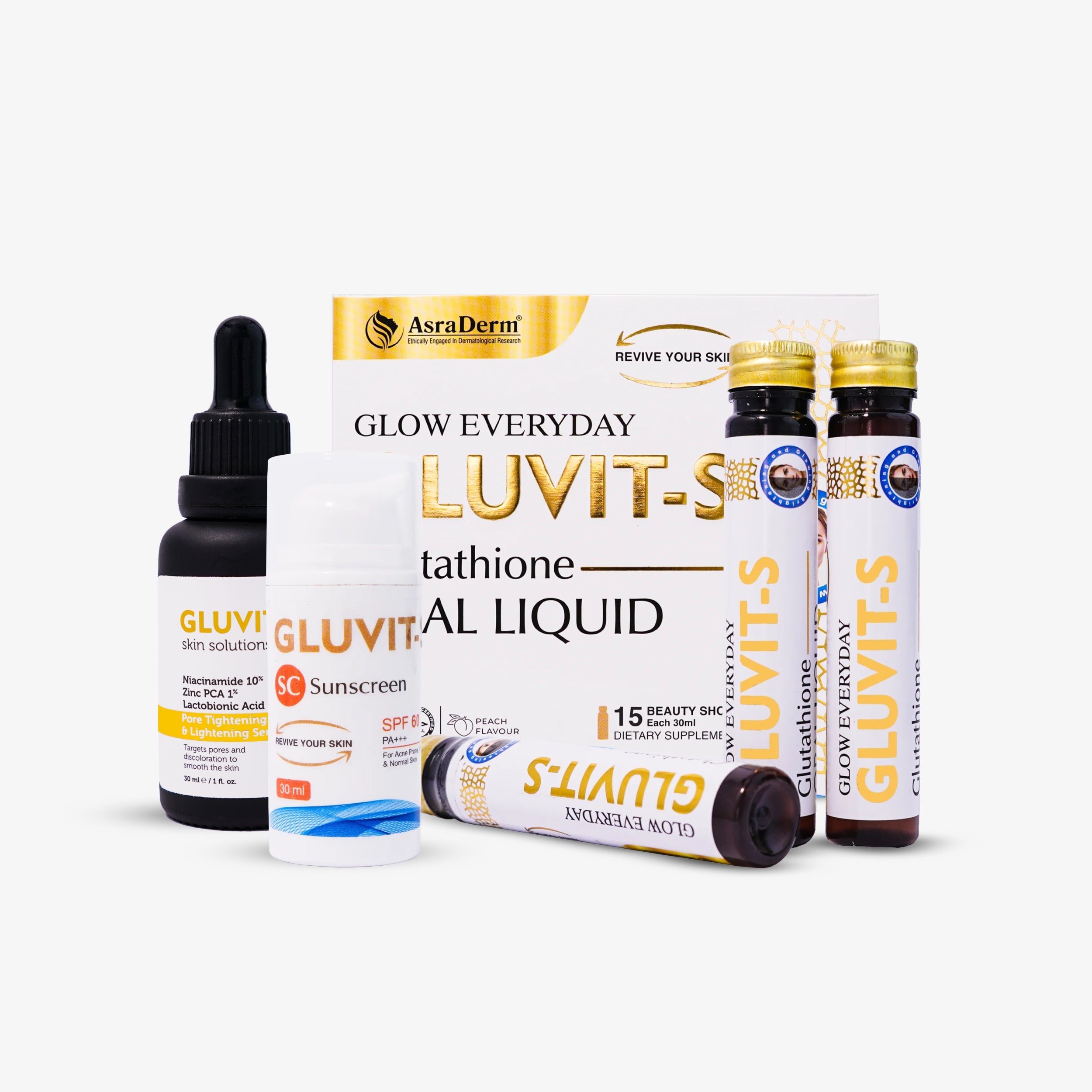 Gluvit-s Bright Beauty Bundle for Clearer, Radiant and Youthful Glow ...