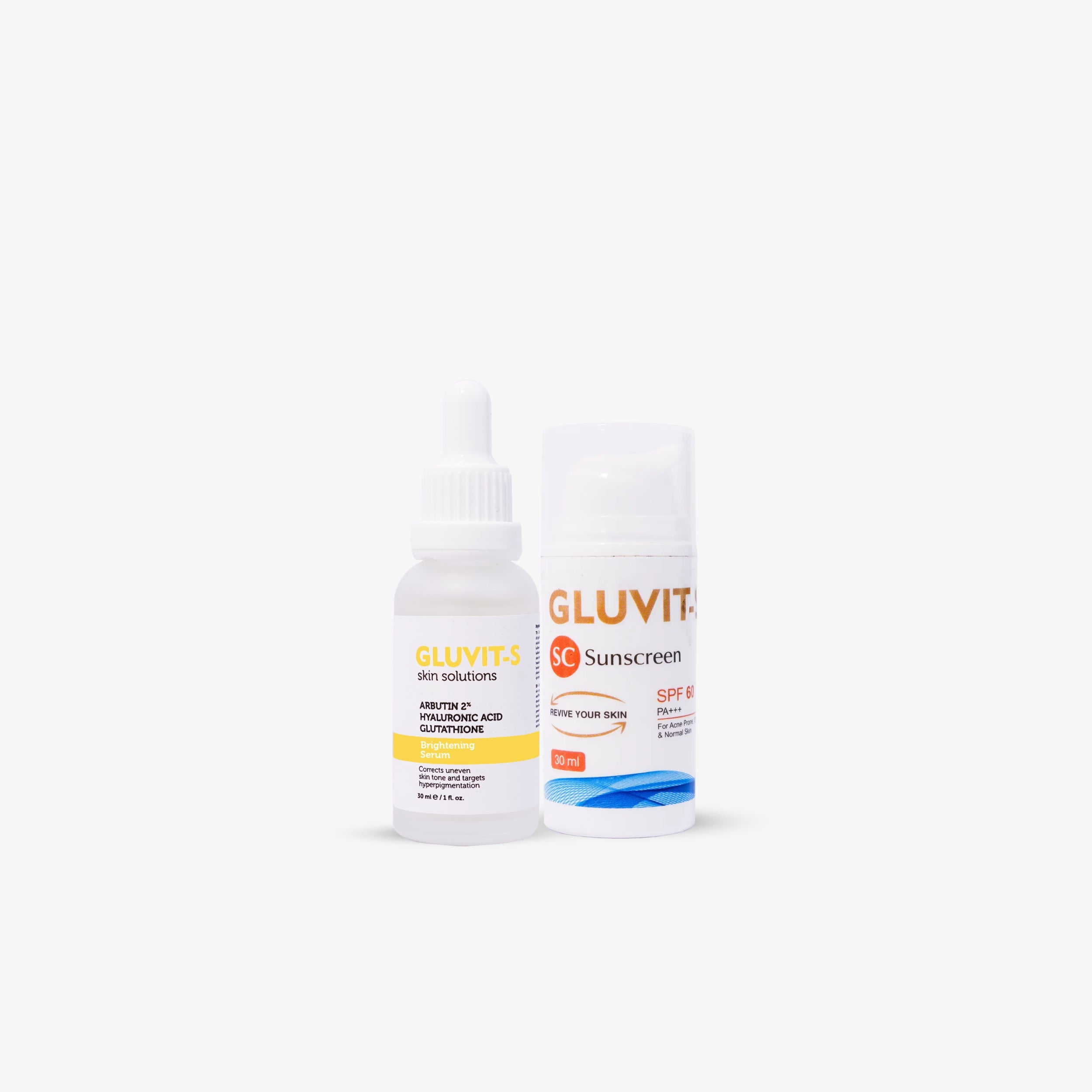 Gluvit-s Fair & Light Skincare Bundle: Reduces Hyperpigmentation – Asraderm